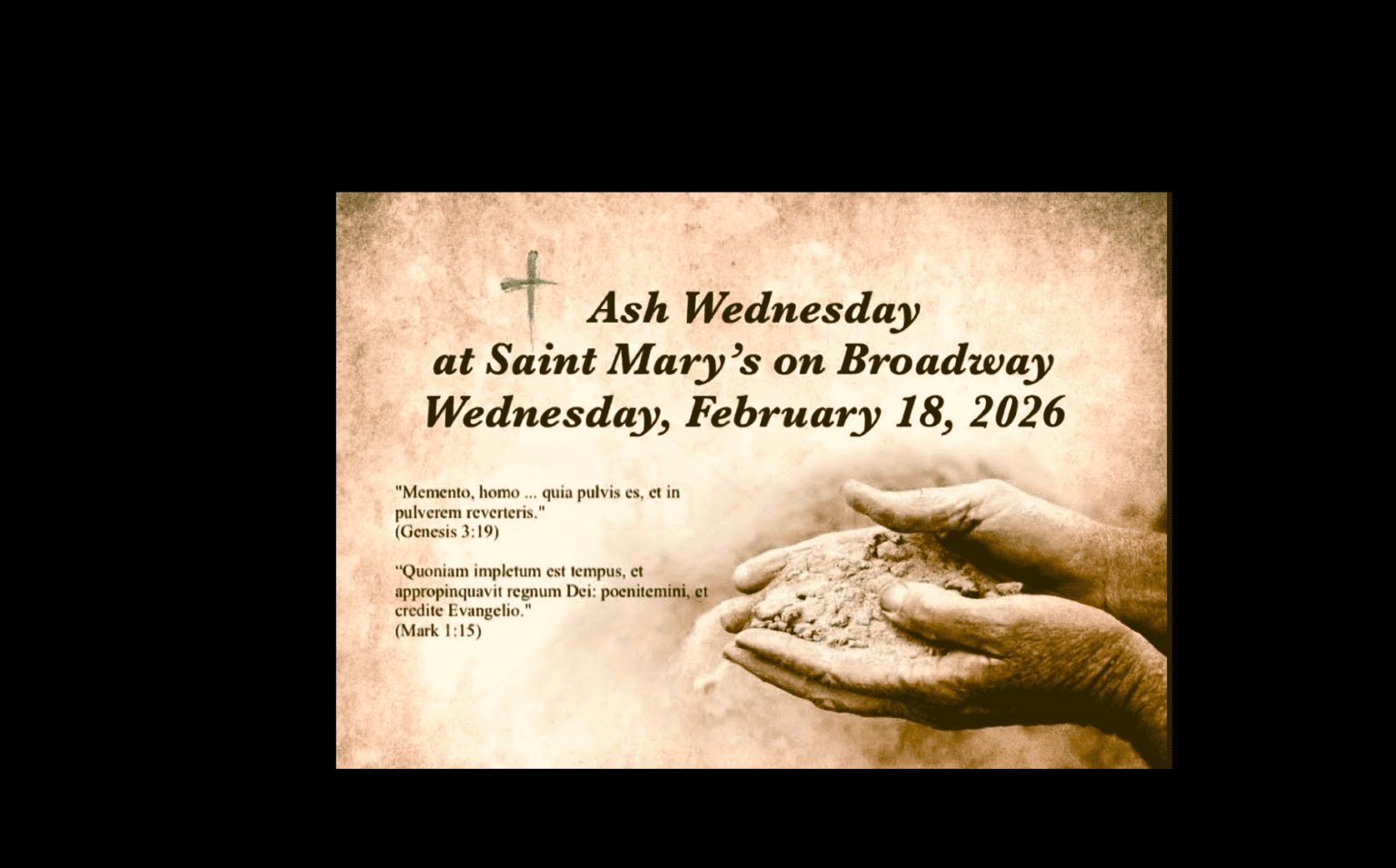Ash Wednesday – St. Mary's on Broadway